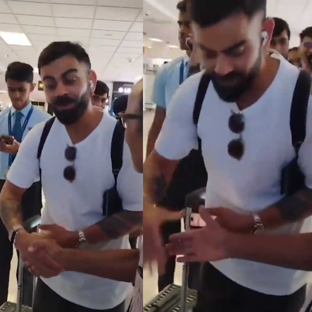 Virat Kohli's Heartwarming Gesture at Colombo Airport Goes Viral - SportsGAGA